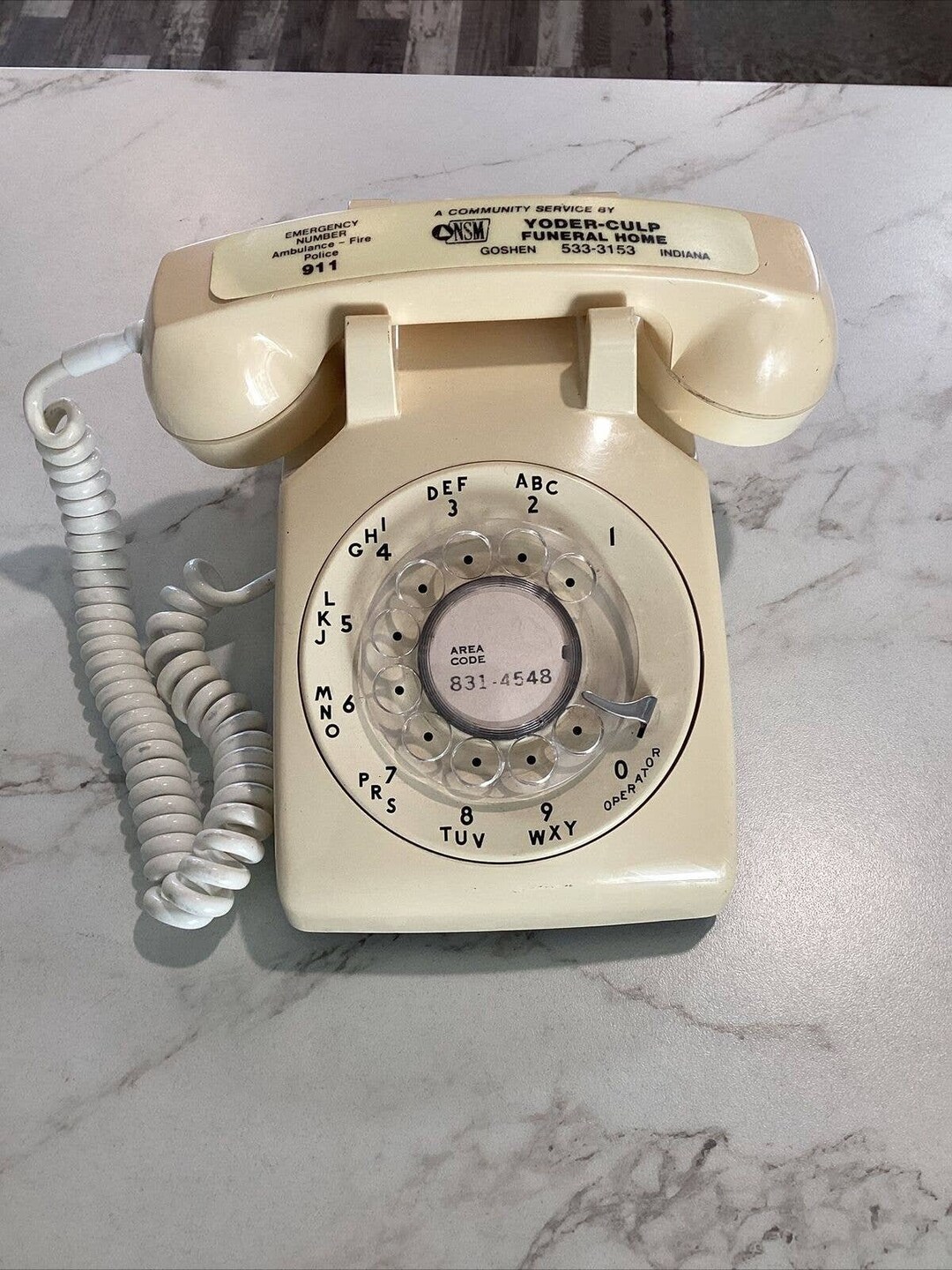 Vintage ITT Cream Rotary Dial Phone Telephone Untested - Etsy
