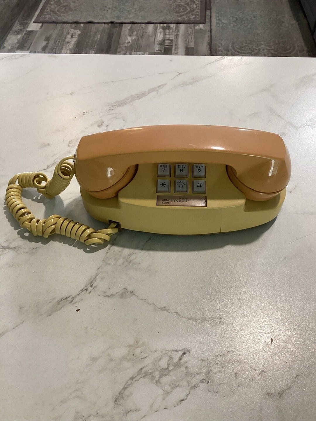 Bell System Western Electric Push Button Princess Telephone Yellow Not ...