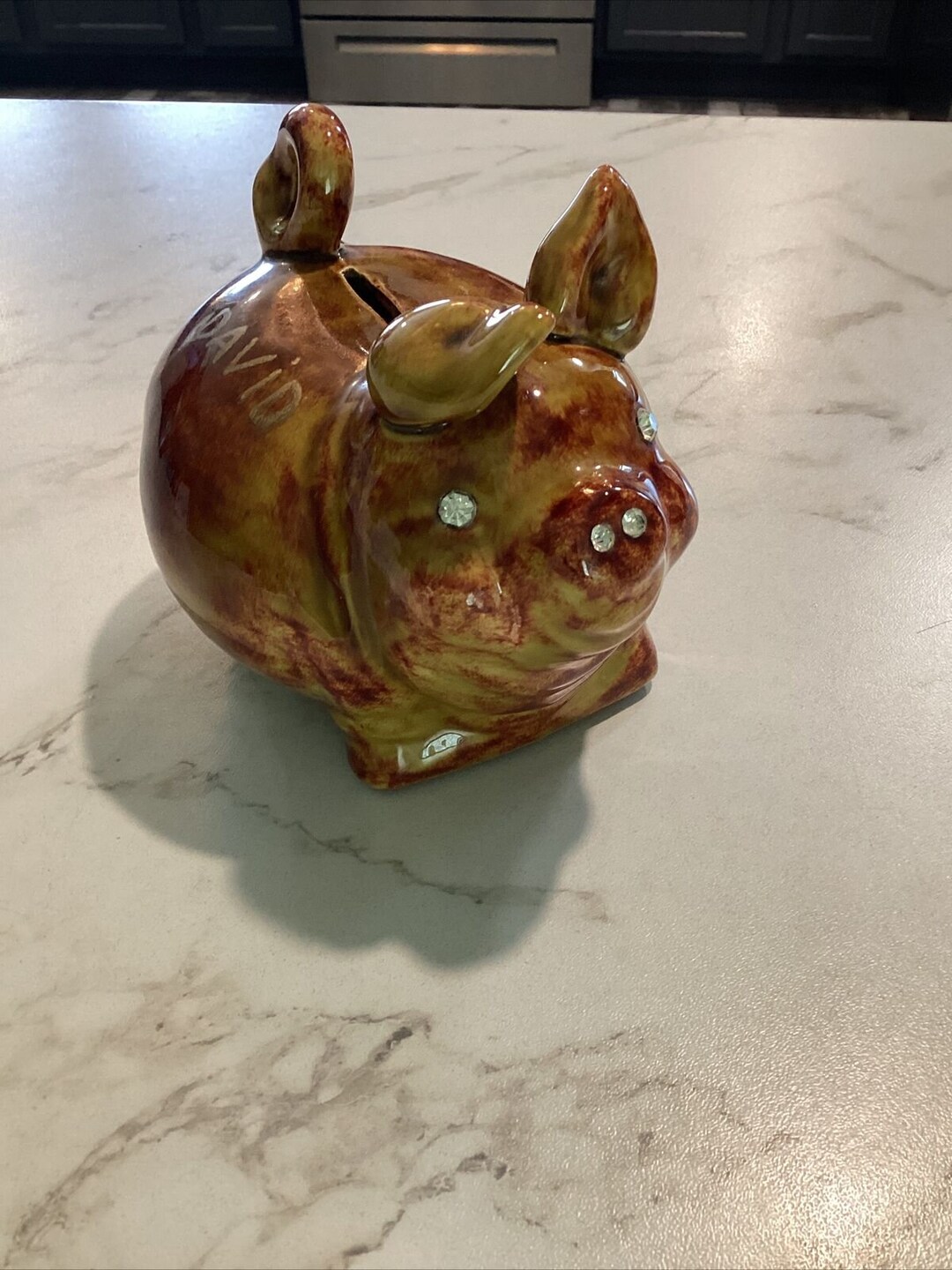 Vintage Ceramic Pig Piggy Bank - Etsy