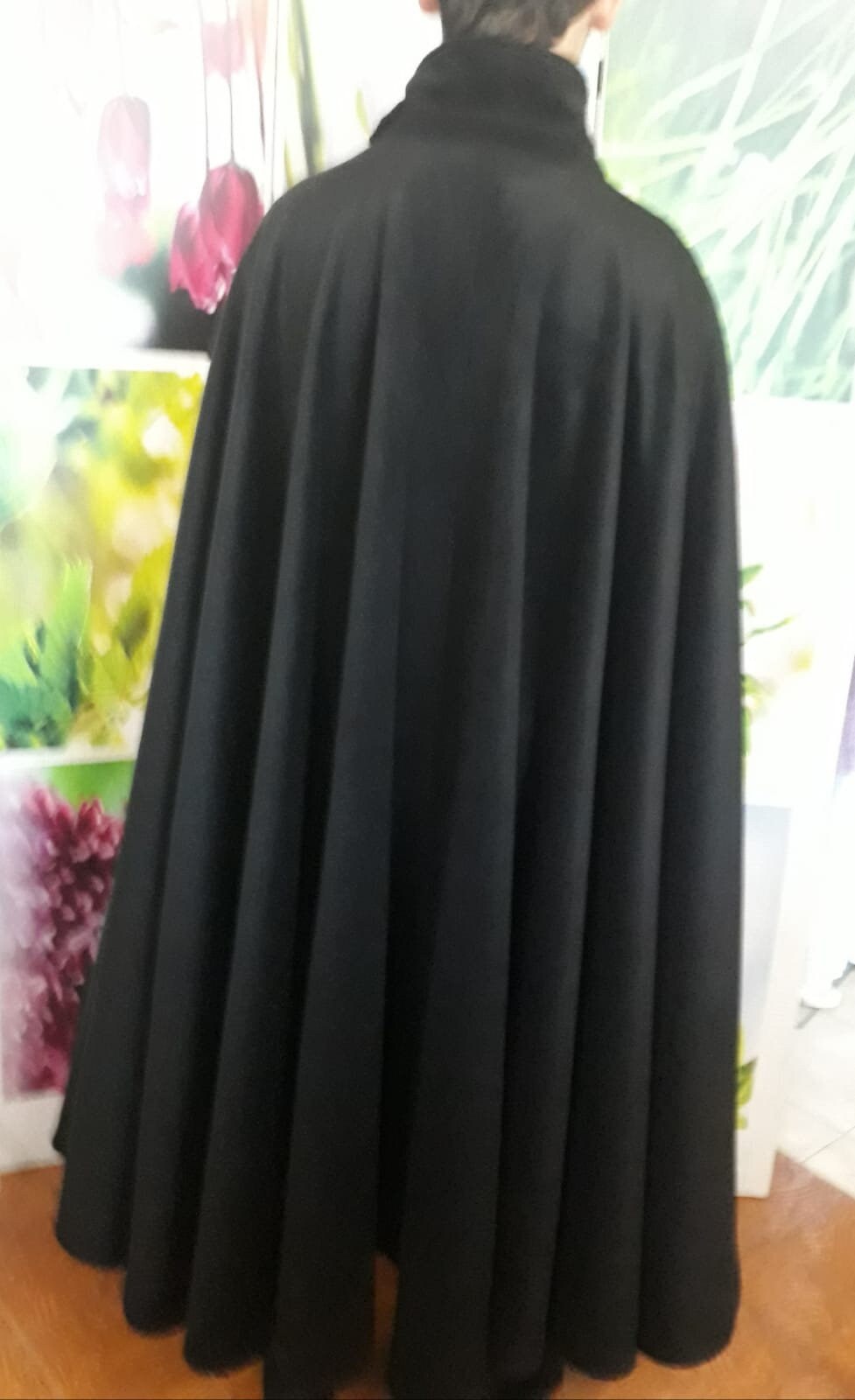 Tabarro Cloak in Pure Wool - Etsy