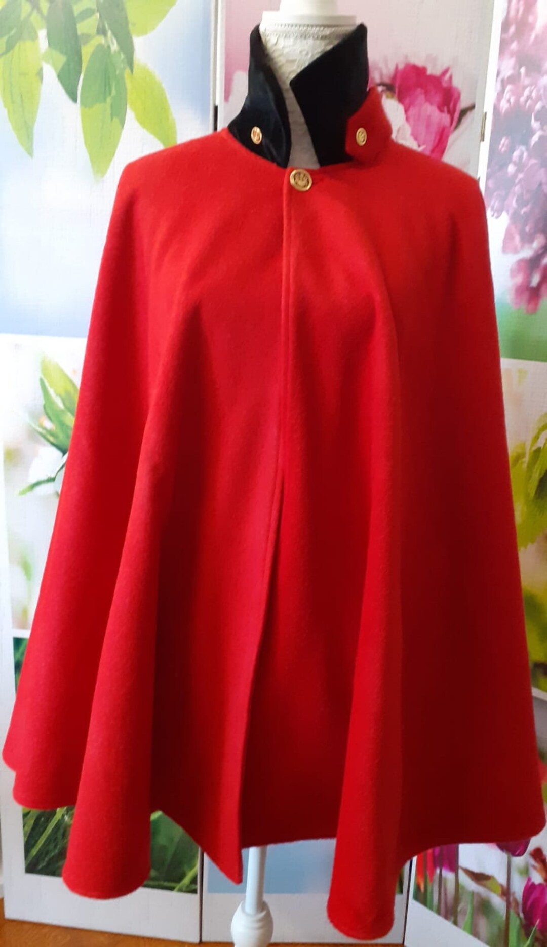 Imperial Red Tabard in Pure Virgin Wool - Etsy