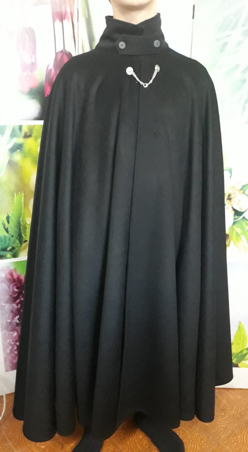 Tabarro Cloak in Pure Wool - Etsy