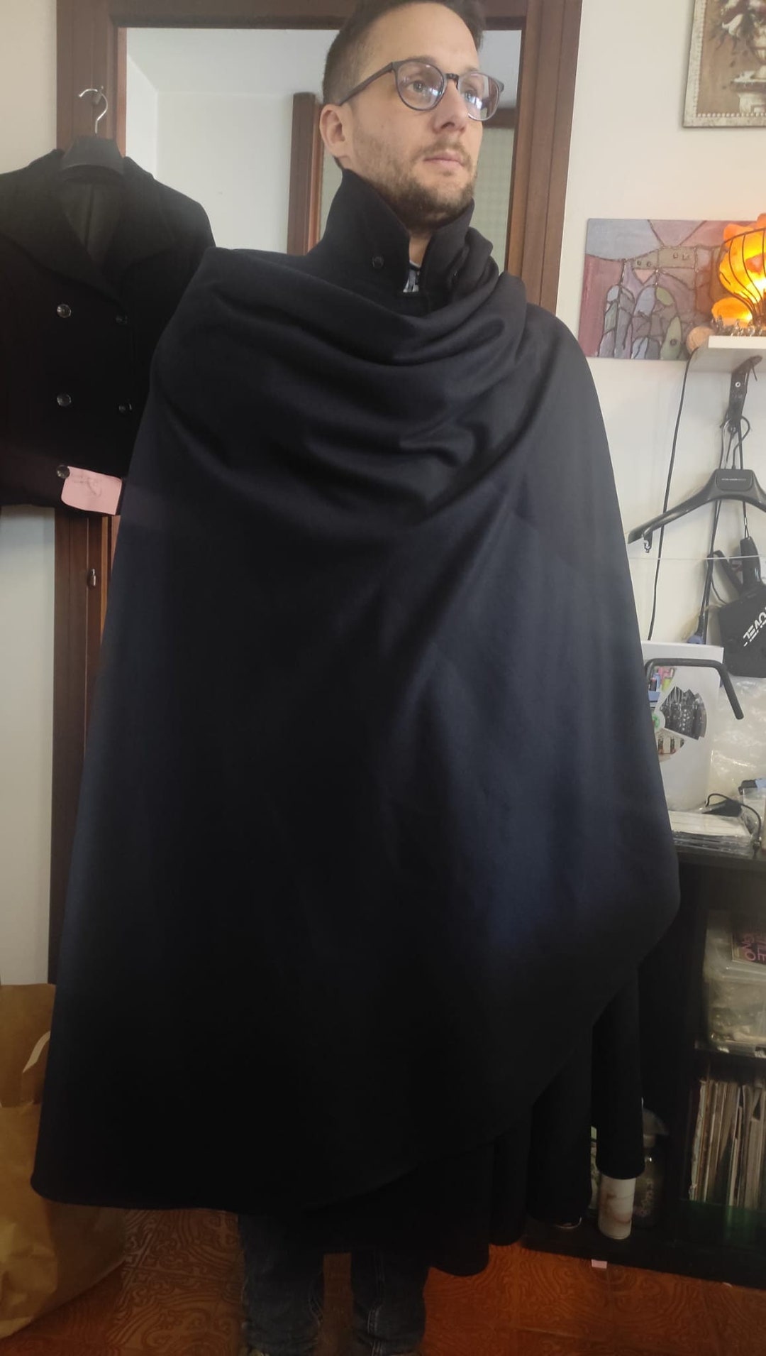 Tabarro Luxurious Pure Wool Cloak - Etsy