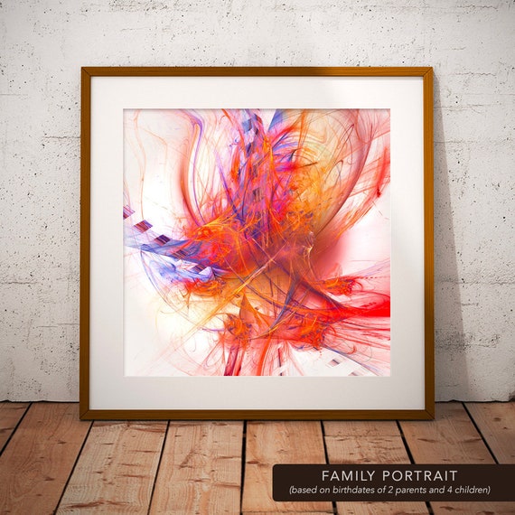 Custom original abstract art created from special events in | Etsy