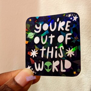 Out of This World Holographic Vinyl Sticker Set - Etsy