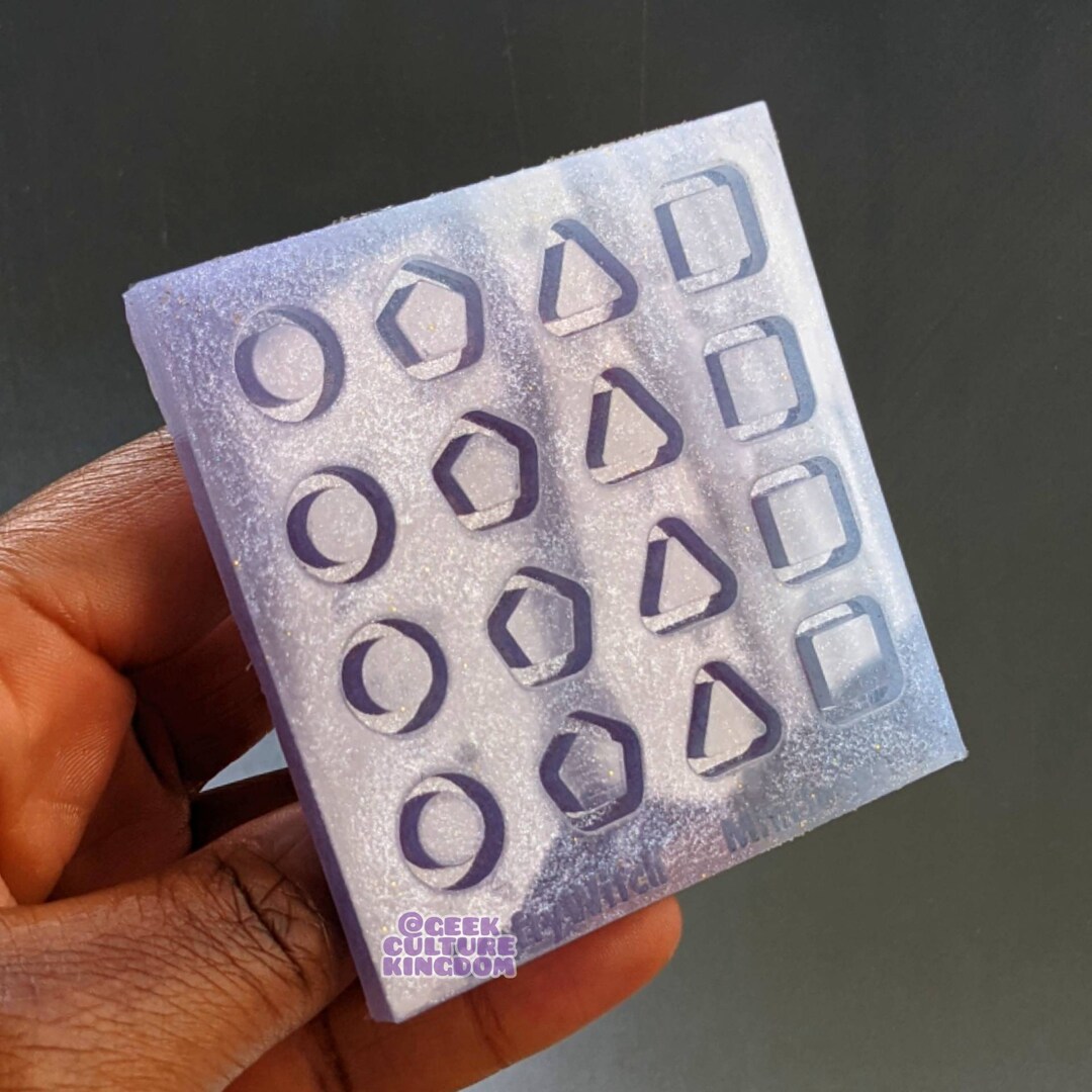 Geo Shapes Chain Link Mold. Silicone Mold for Resin Crafts and ...