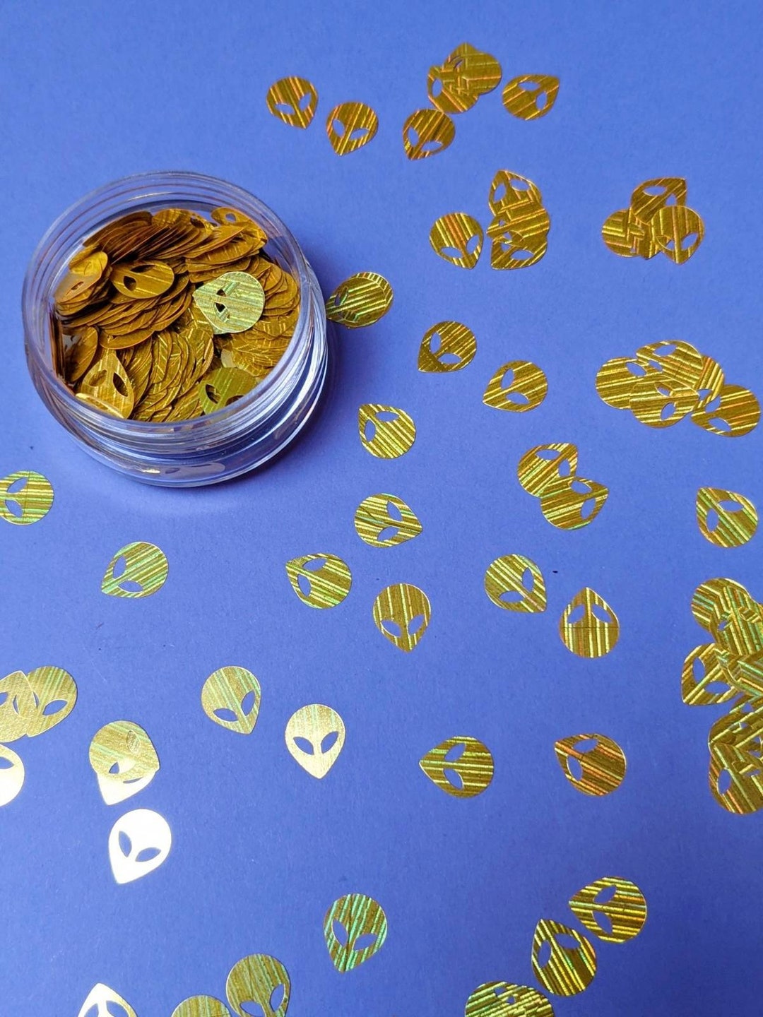 Alien Glitter. Alien Head Confetti for Crafting, Resin and Nail Art. - Etsy