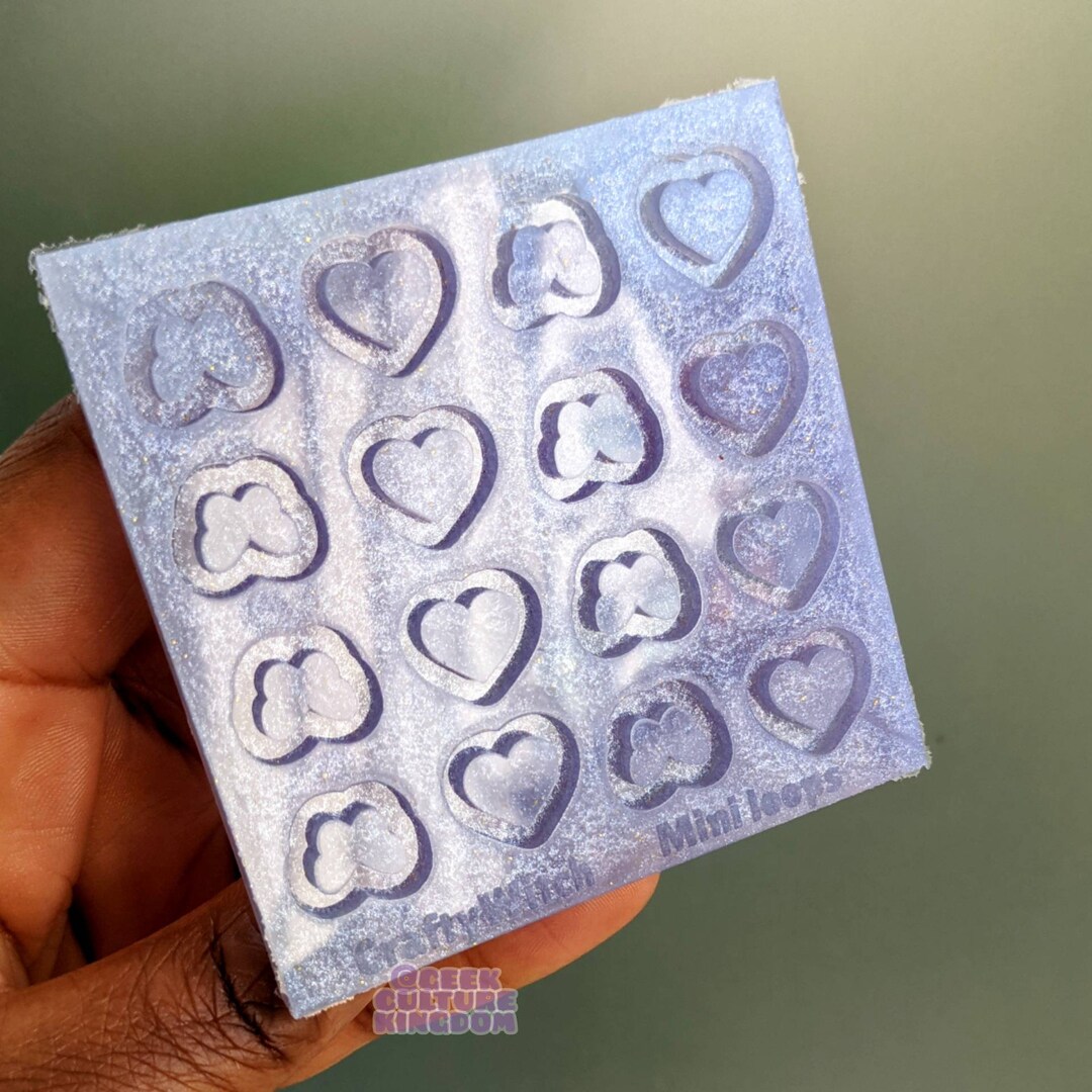 Heart and Butterfly Chain Link Mold. Silicone Mold for Resin Crafts and ...