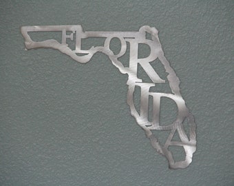 Florida metal art | Etsy