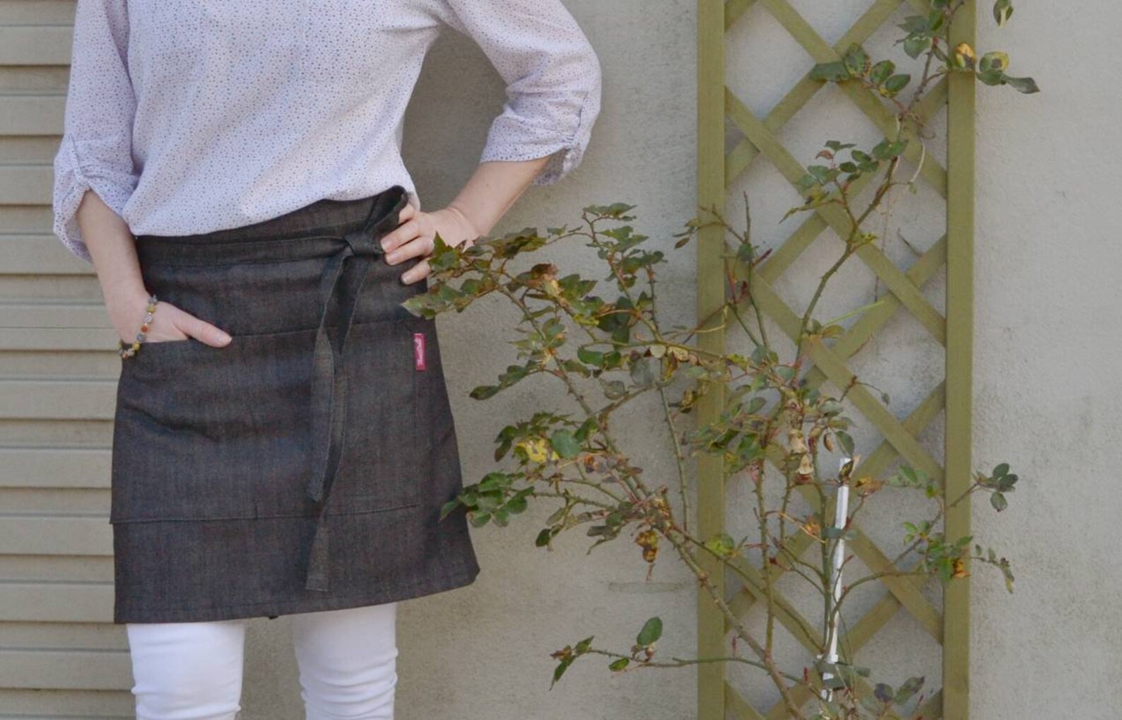 Denim Short Apron, Half Apron,waist Apron, Work,bar Apron, Kitchen ...