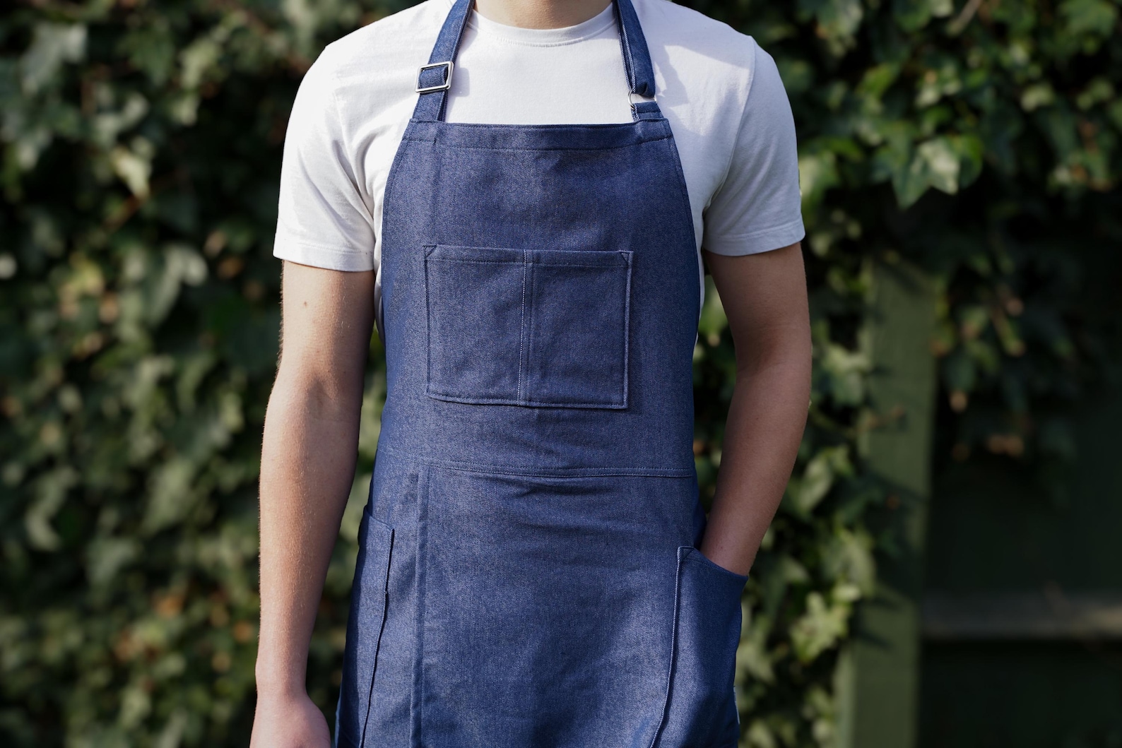 Pottery Denim Apron, Pottery Apron With Split Leg, With Adjustable Neck ...