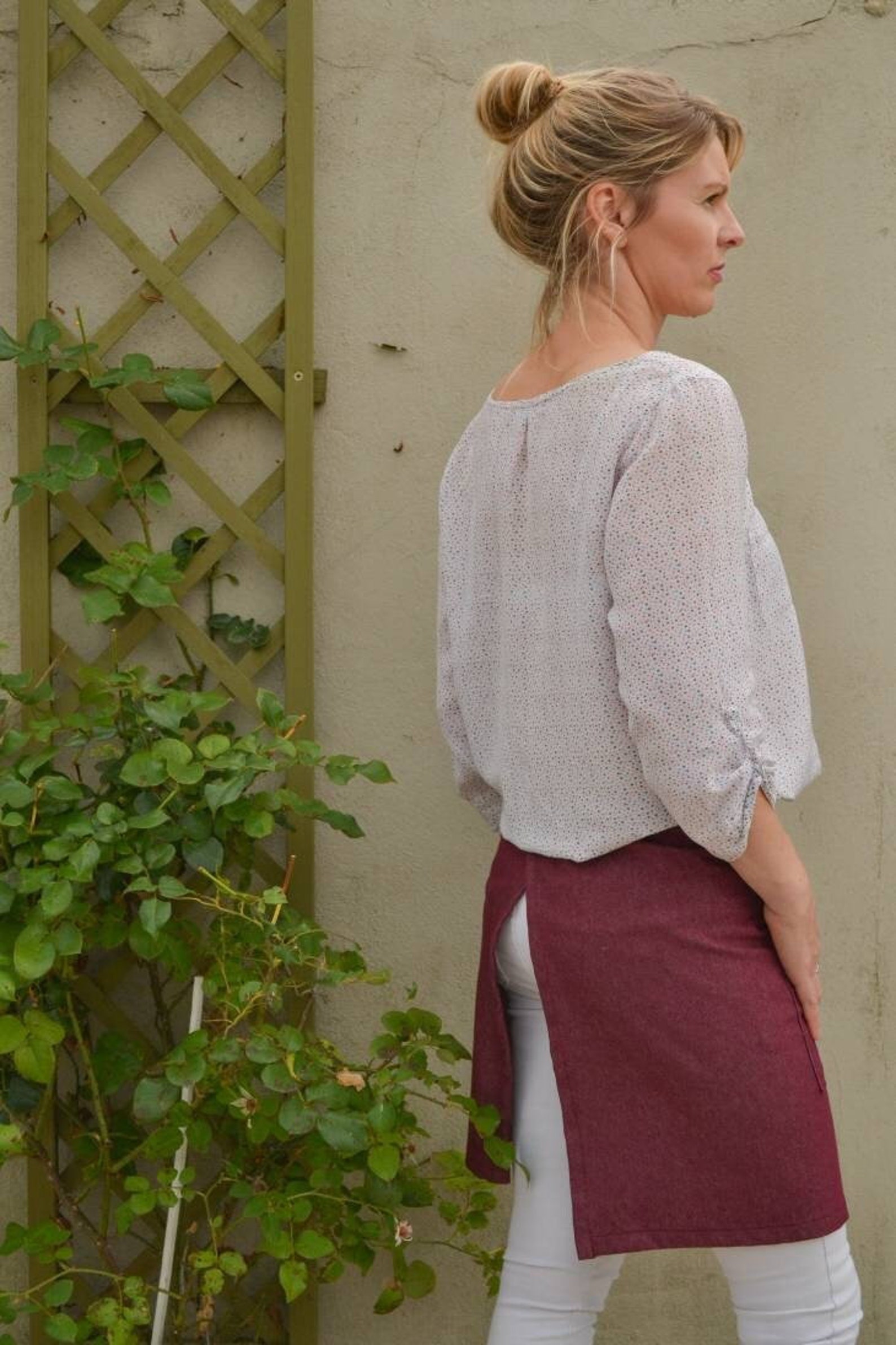 Denim Short Apron, Half Apron,waist Apron, Work,bar Apron, Kitchen ...