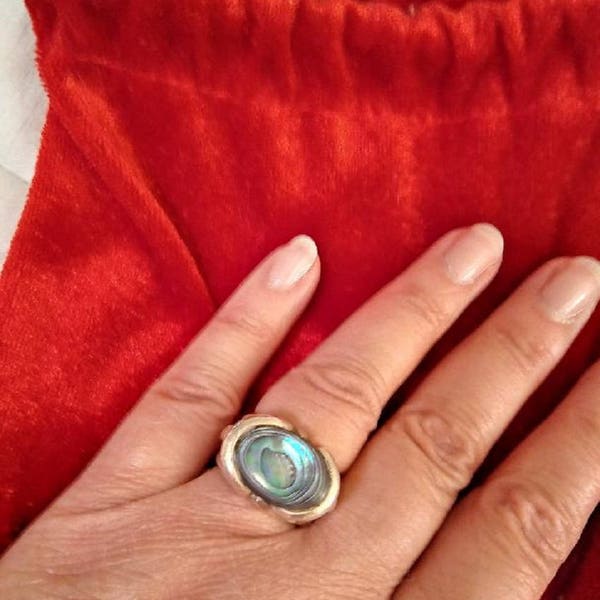 Abalone Ring - Etsy
