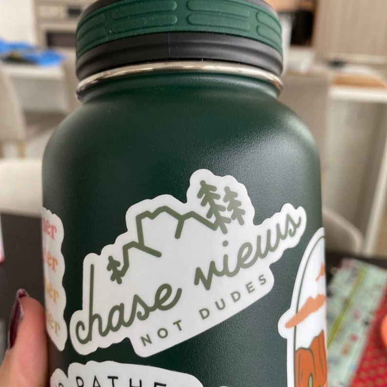 Hiking Stickers Funny Water Bottle Sticker for Hydroflask - Etsy