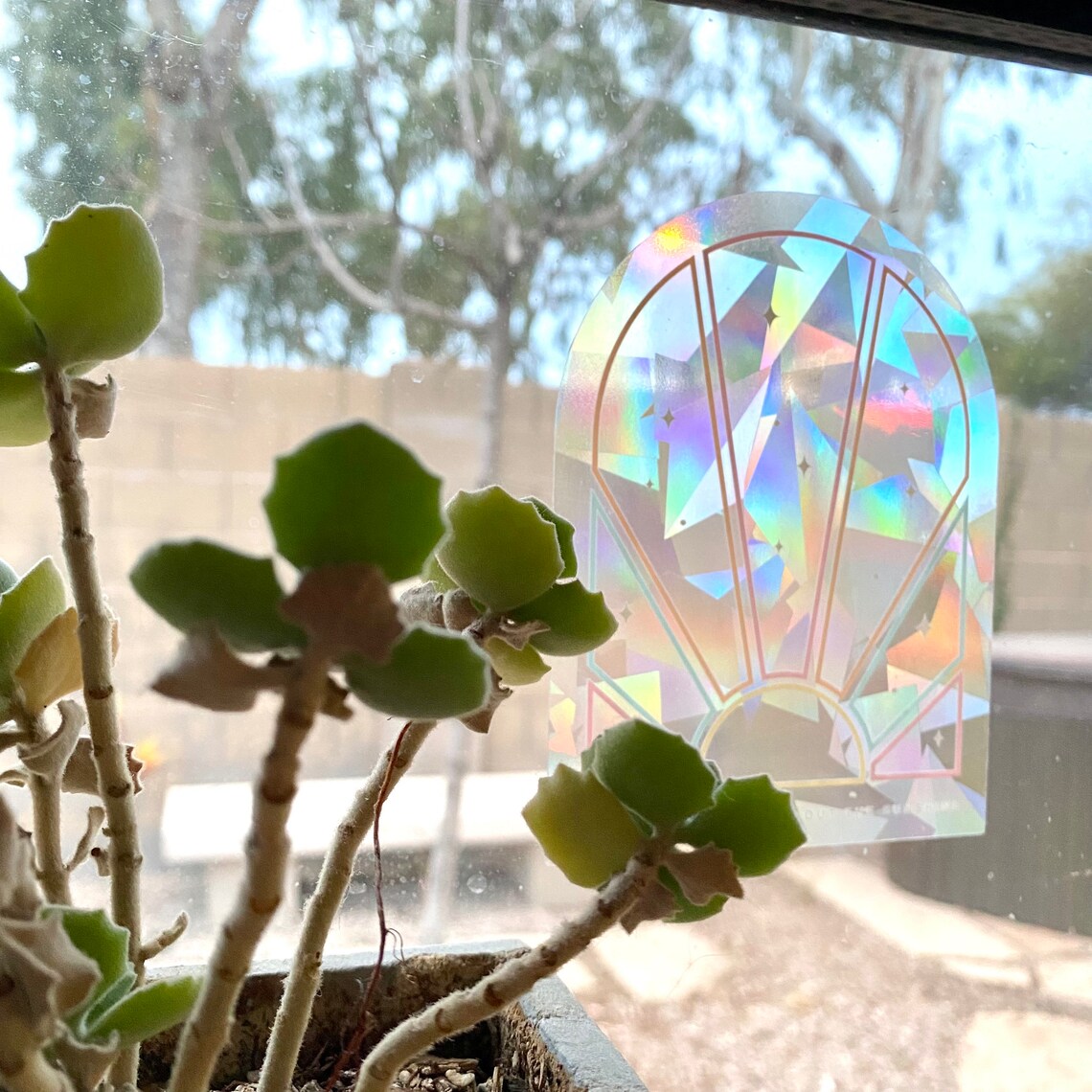 Sun Catcher Sticker for Window Rainbow Prism Sticker Rainbow - Etsy