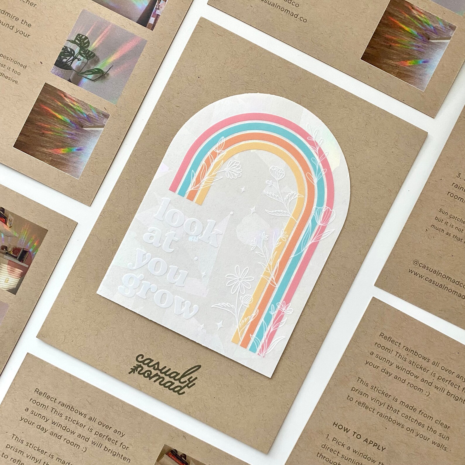 Sun Catcher Sticker for Window Rainbow Prism Sticker Rainbow - Etsy