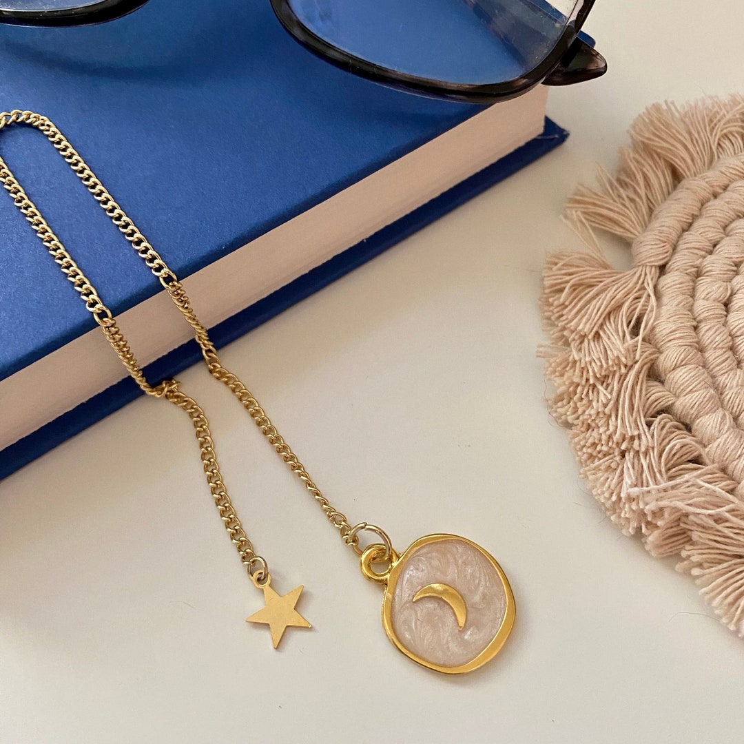 Moon and Stars Bookmark for Women, Cute Bookmark Chain, Book ...