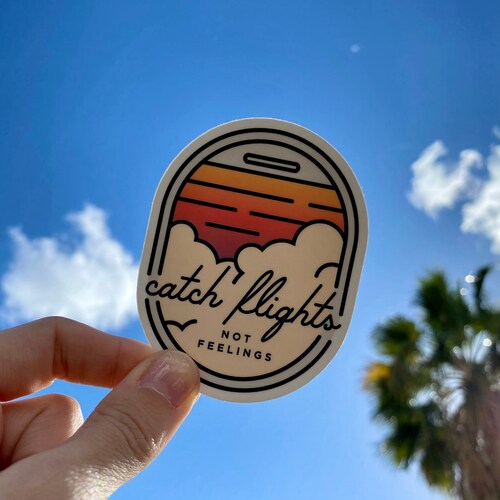 Flight Attendant Stickers Cabin Crew Stickers Matte Vinyl - Etsy