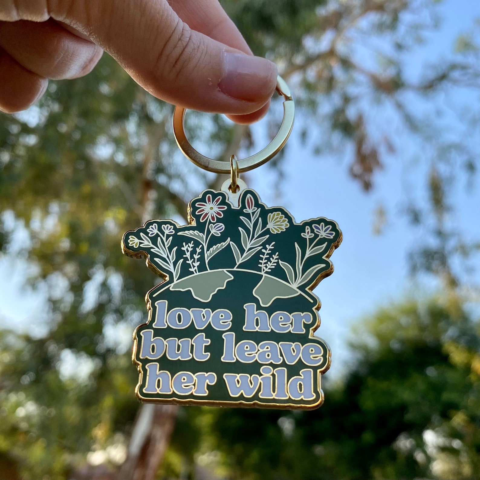 Nature Keychain Outdoorsy Gifts for Women Nature Lover Gift - Etsy