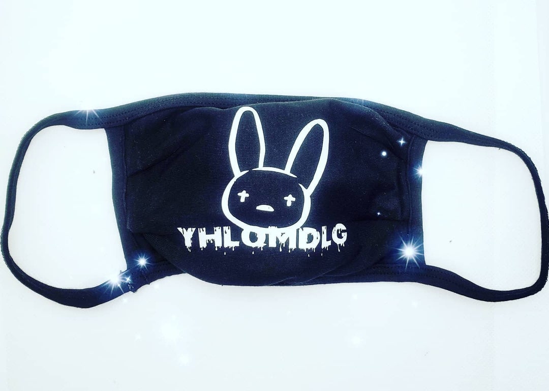 Bad Bunny Face Mask - Etsy