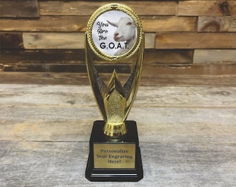 Goat Award Trophy Greatest of All Time G.O.A.T. Funny Trophy Gag Gift ...