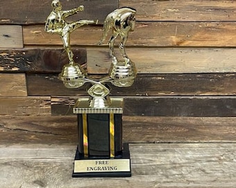 Kick Ass Trophy Custom Funny Office Award 7 Tall Includes Personalized ...