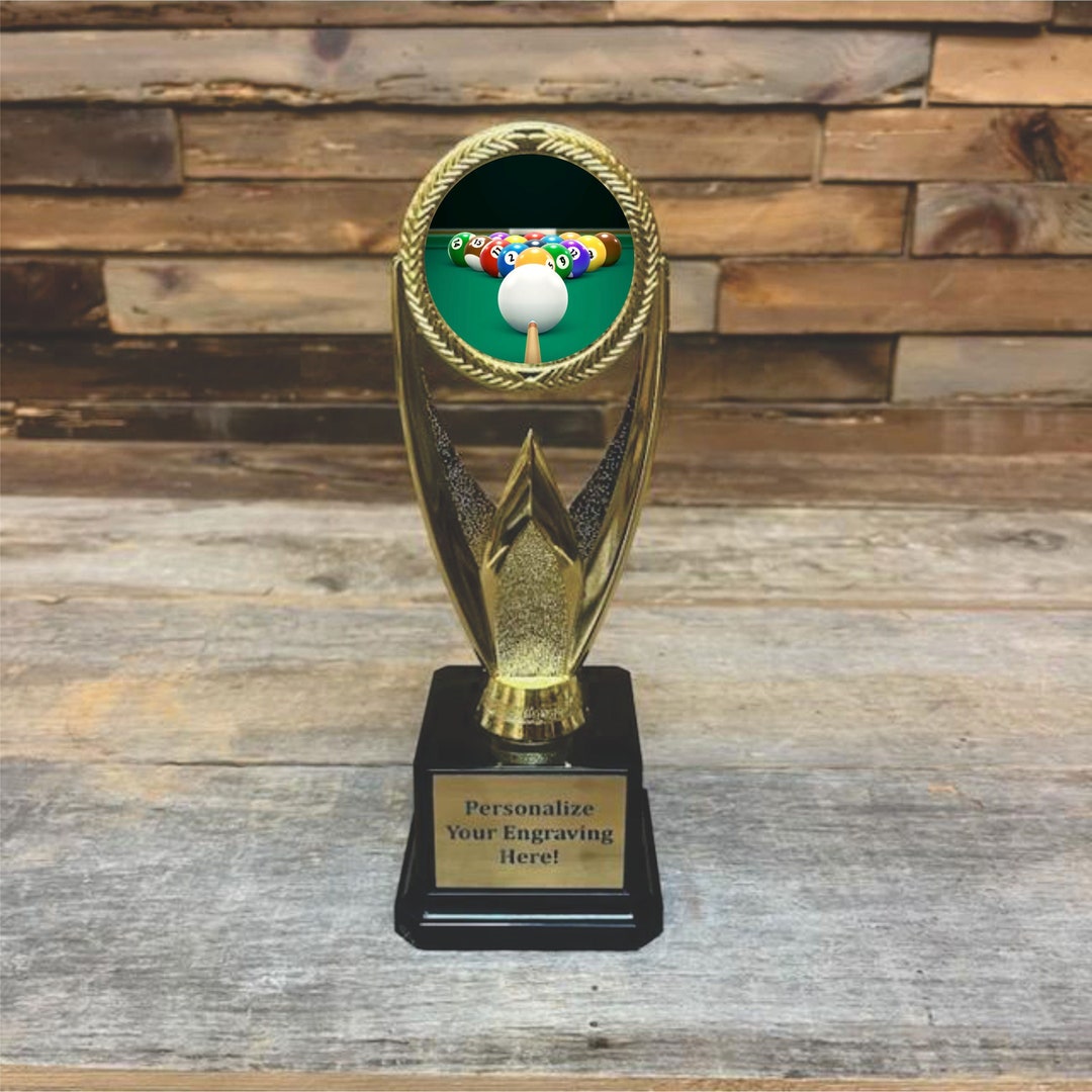 Pool Award Billiard Trophy - Etsy