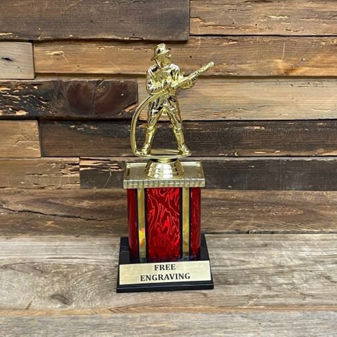 Firefighter Award Trophy - Etsy