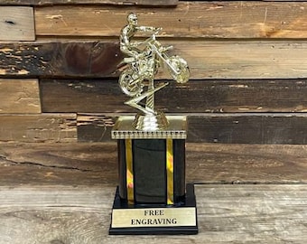 Trophy Monster Motocross Racing Full Color or Resin Double Printed 1/8 ...