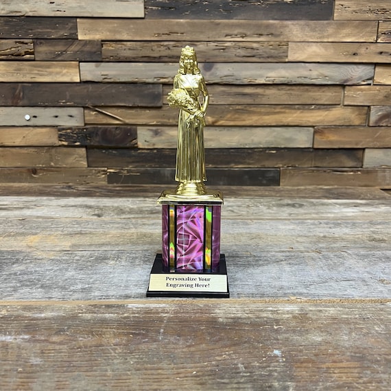 Queen Award Beauty Queen Column Trophy Trophy Wife Trophy - Etsy