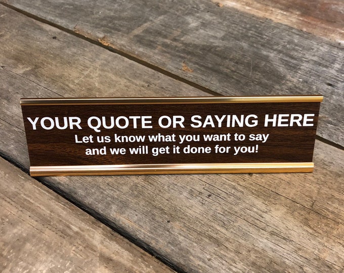 Custom Phrase Cut Out Sign, Inspirational Desk Sign, Shelf Sign, Wooden ...