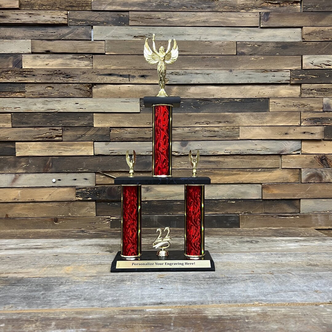 Victory Lady 2 Column Trophy | Trophy Wife Award | Personalized Award ...