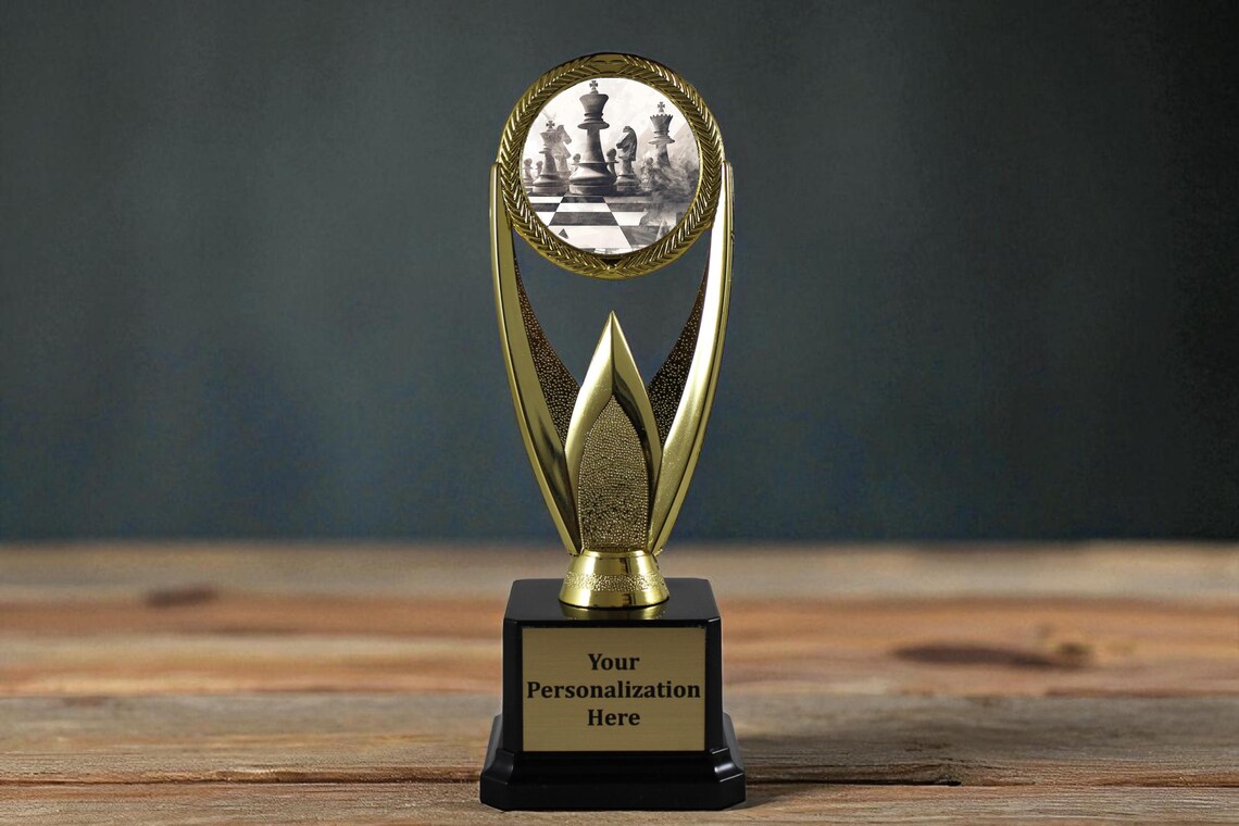 Chess Trophy Blockade Award | Chess Game Trophy | Fun Award for Chess ...