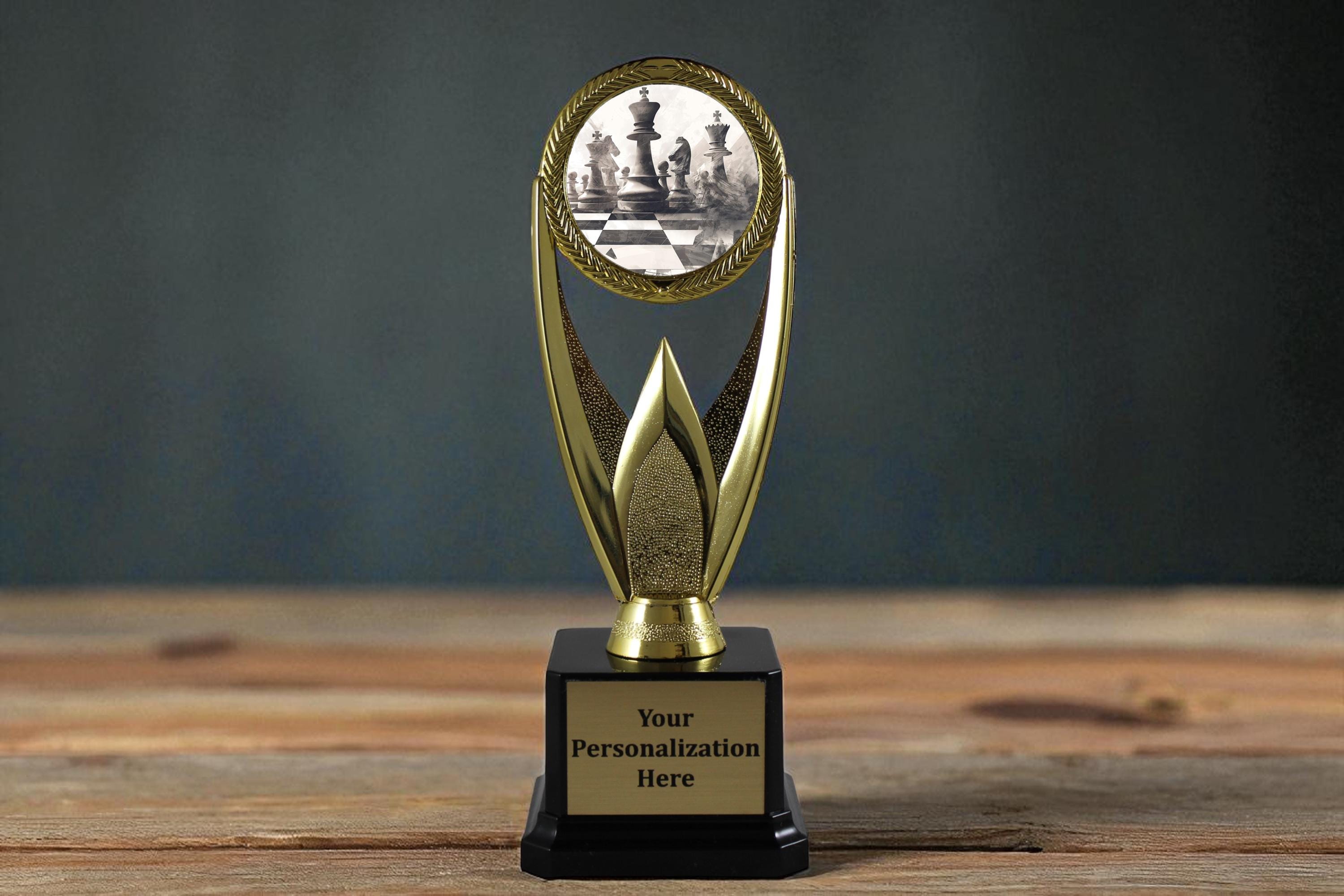 Chess Trophy Blockade Award | Chess Game Trophy | Fun Award for Chess ...
