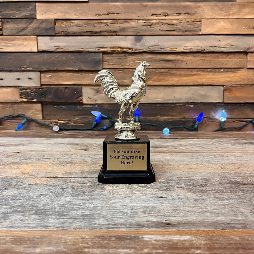 Best Cock Award Rooster Trophy | Funny Rooster Trophy for Gag Gifts and ...