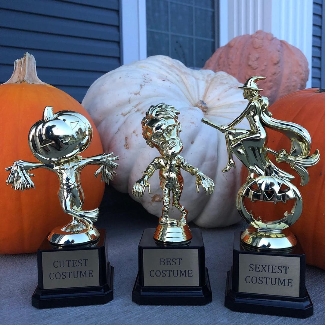 Engraved Halloween Costume Trophy: Party Prize, Halloween Favor - Etsy