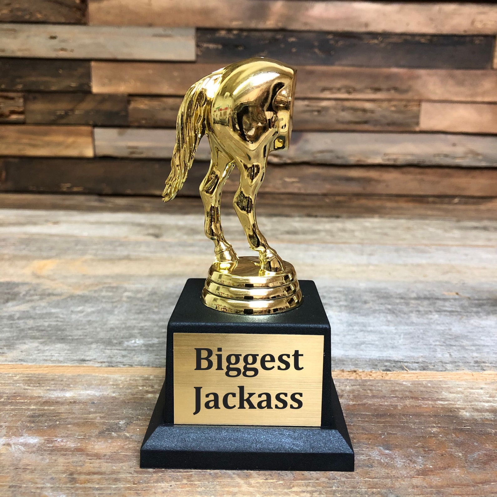 Jackass Trophy Jackass Award Biggest Jackass You Are a | Etsy