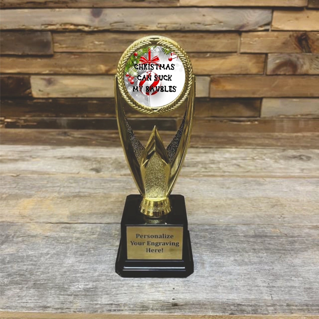 Funny Christmas Humor Trophy - Etsy