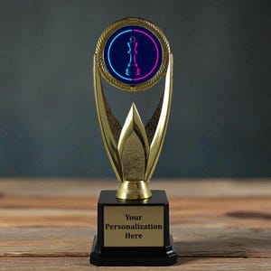 Chess Trophy Blockade Award | Chess Game Trophy | Fun Award for Chess ...
