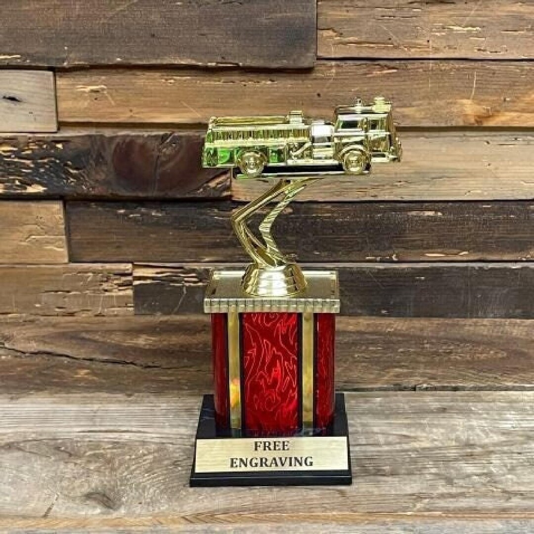 Fire Engine Trophy: 10-inch Party Keepsake - Etsy