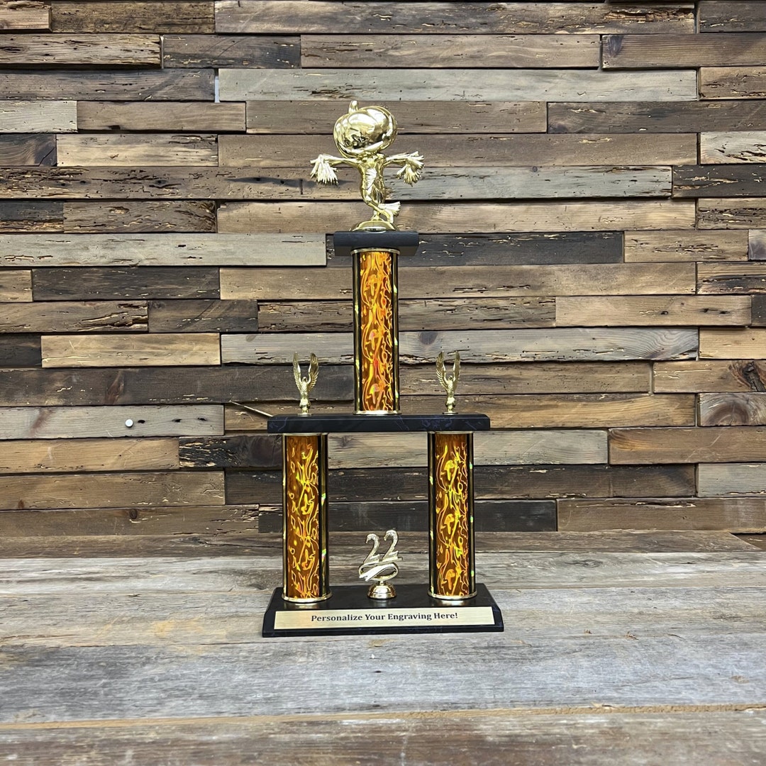 Scarecrow 2 Column Trophy Costume Party Prize Free Engraving Halloween ...