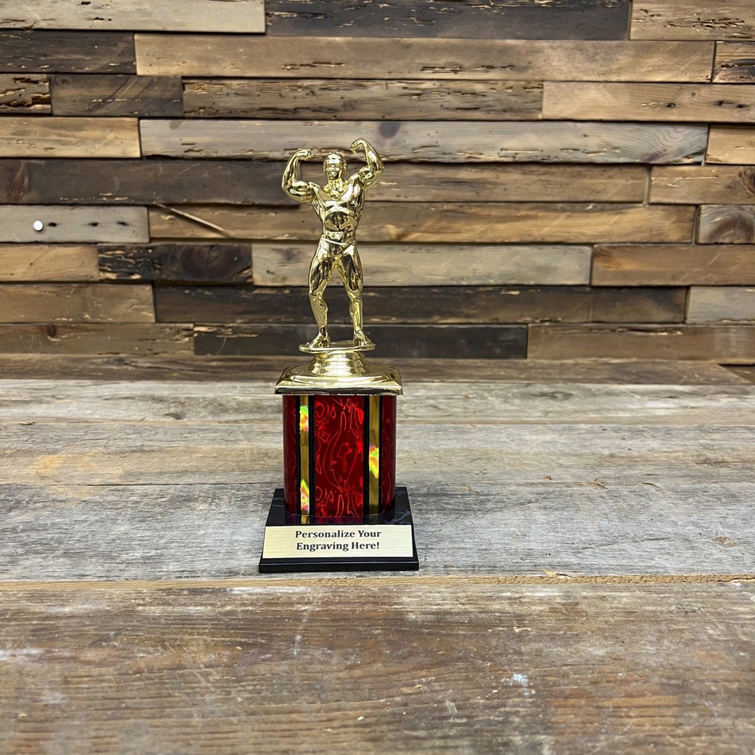 Body Builder Trophy: Free Engraving Award - Etsy