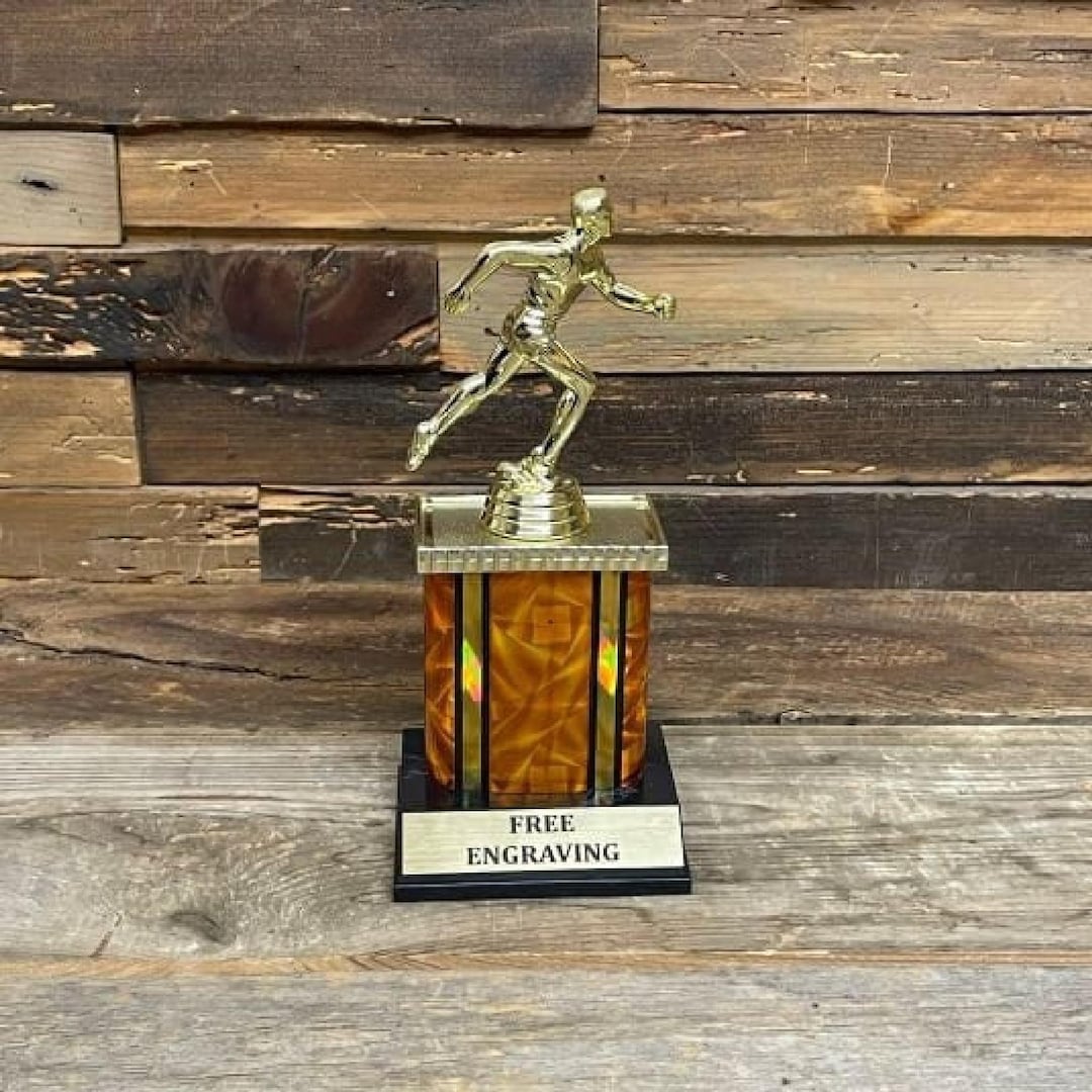 Track Male Trophy | Running Achievement Award | Personalized Sports ...