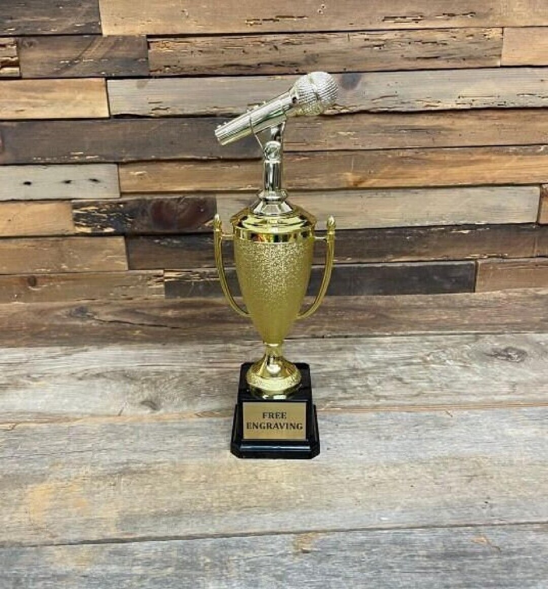 Microphone Cup Trophy | Karaoke Winner | Singing Contest Prize | Music ...