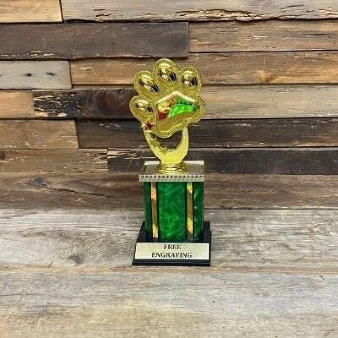 Paw Trophy | Personalized Trophy for Pets or Owners | Best Pet Award ...
