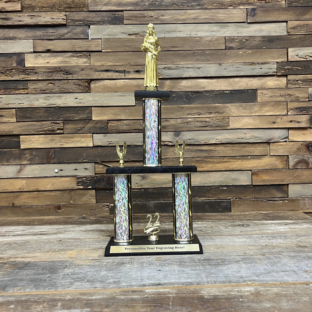 Queen 2 Column Trophy | Trophy Wife Award | Drama Queen Trophy | Custom ...