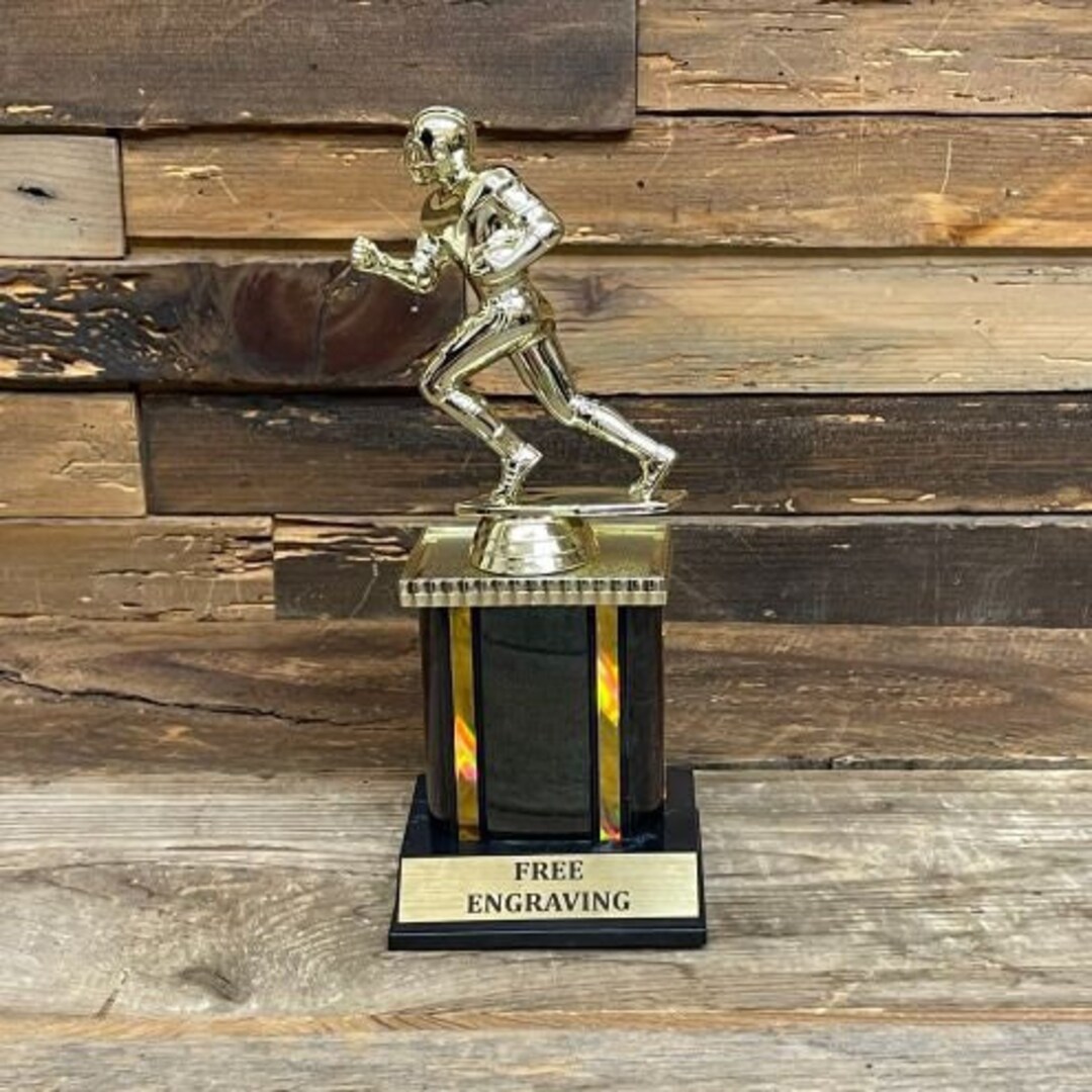 Football Runner Trophy - Etsy