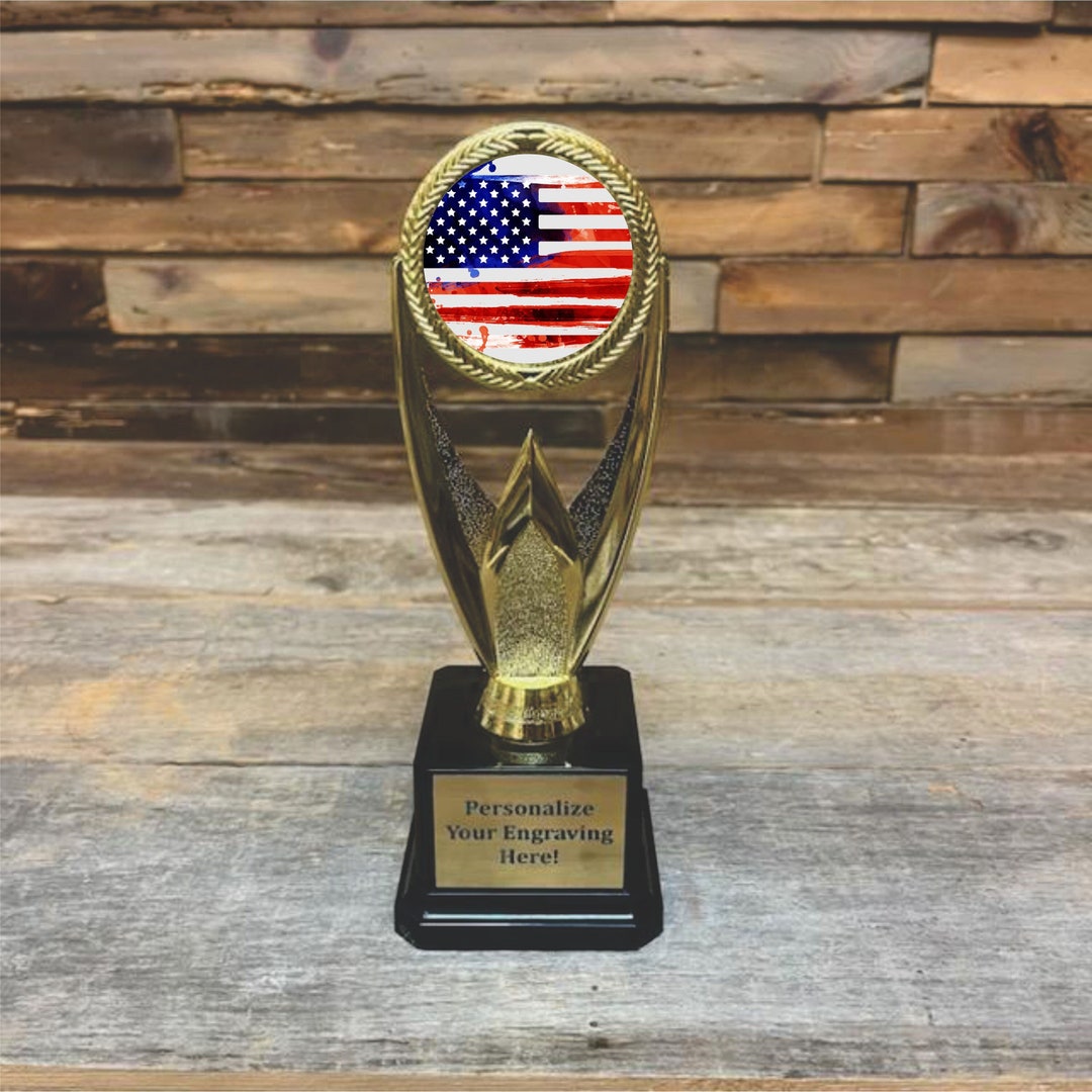Redneck Award American Flag Trophy - Etsy