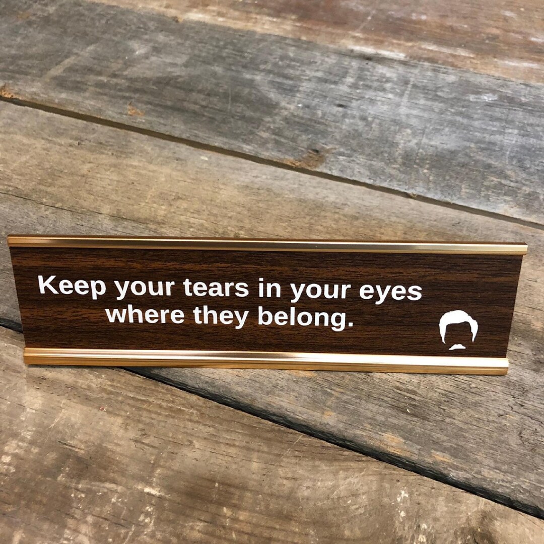 Ron Swanson Desk Sign: Funny Boss Gag Gift Name Plate - Etsy