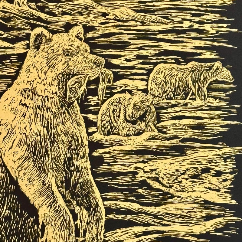 Scratchboard Art - Etsy